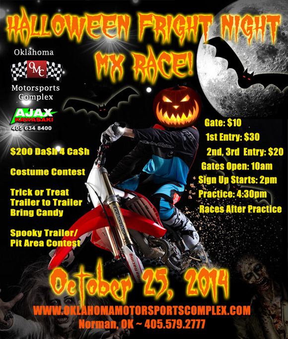 Oklahoma Motorsports Complex |Halloween Fright Night MX Race Saturday ...